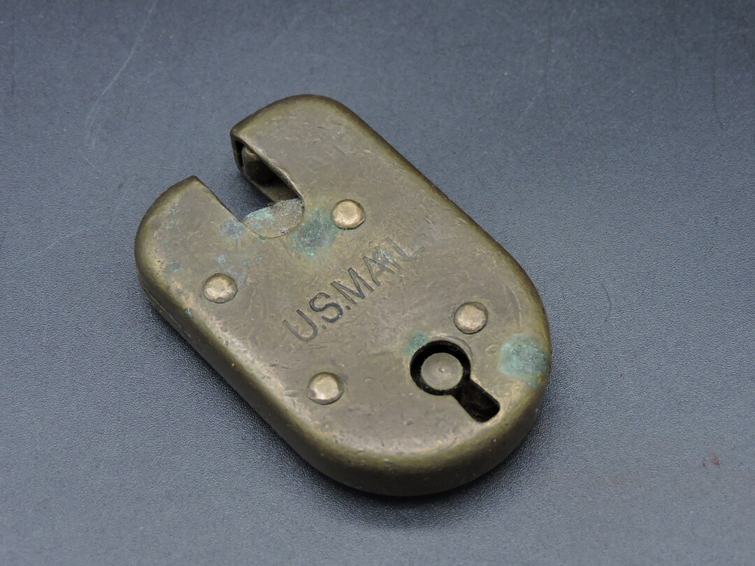 Vintage U.S. Mail Brass Padlock ~ Old Brass Padlock ~ US Mail Brass ...
