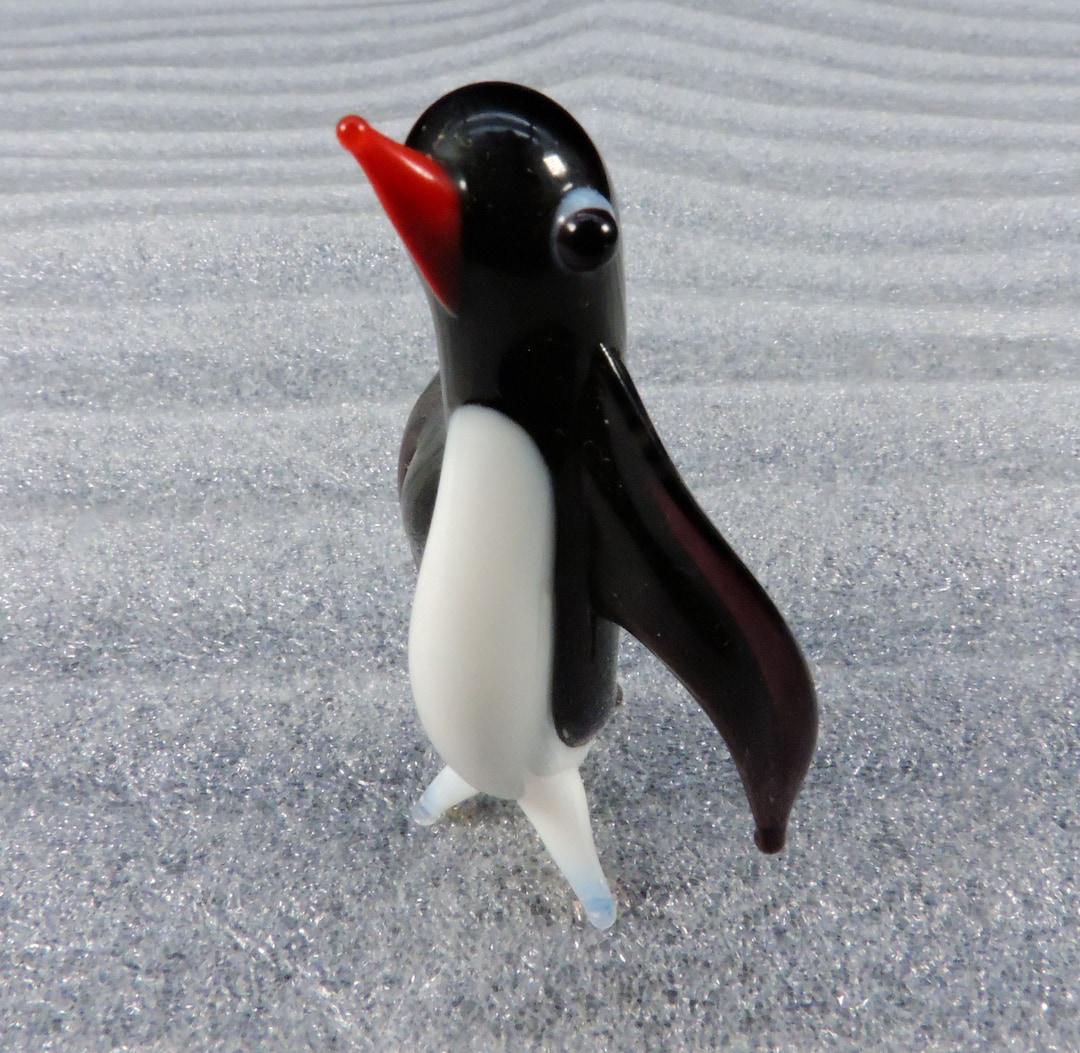 Vintage Glass Penguin ~ Small Glass Penguin ~ Whimsical Glass Penguin ...