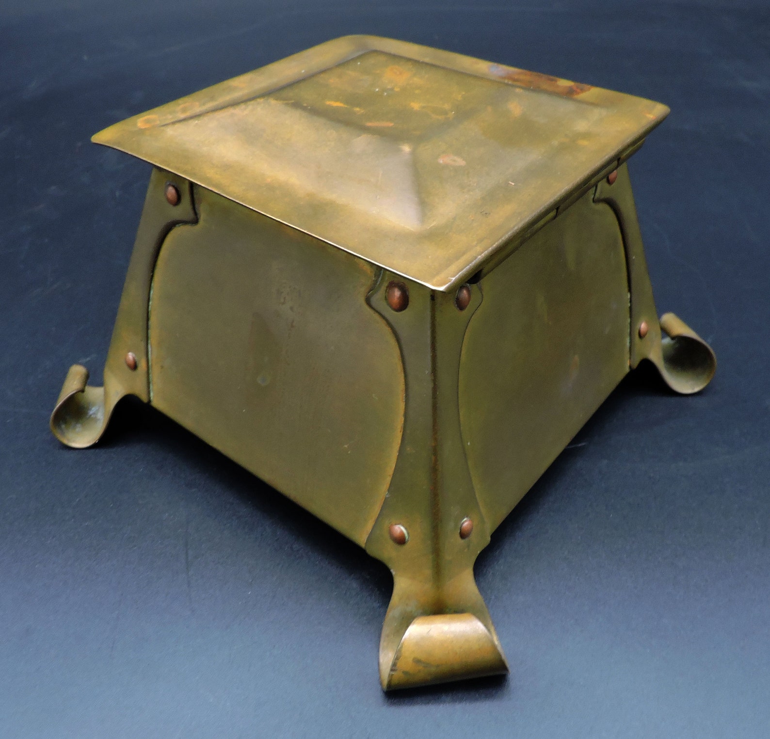 Vintage Inkwell Antique Buffalo Arts Craft Inkwell Brass - Etsy