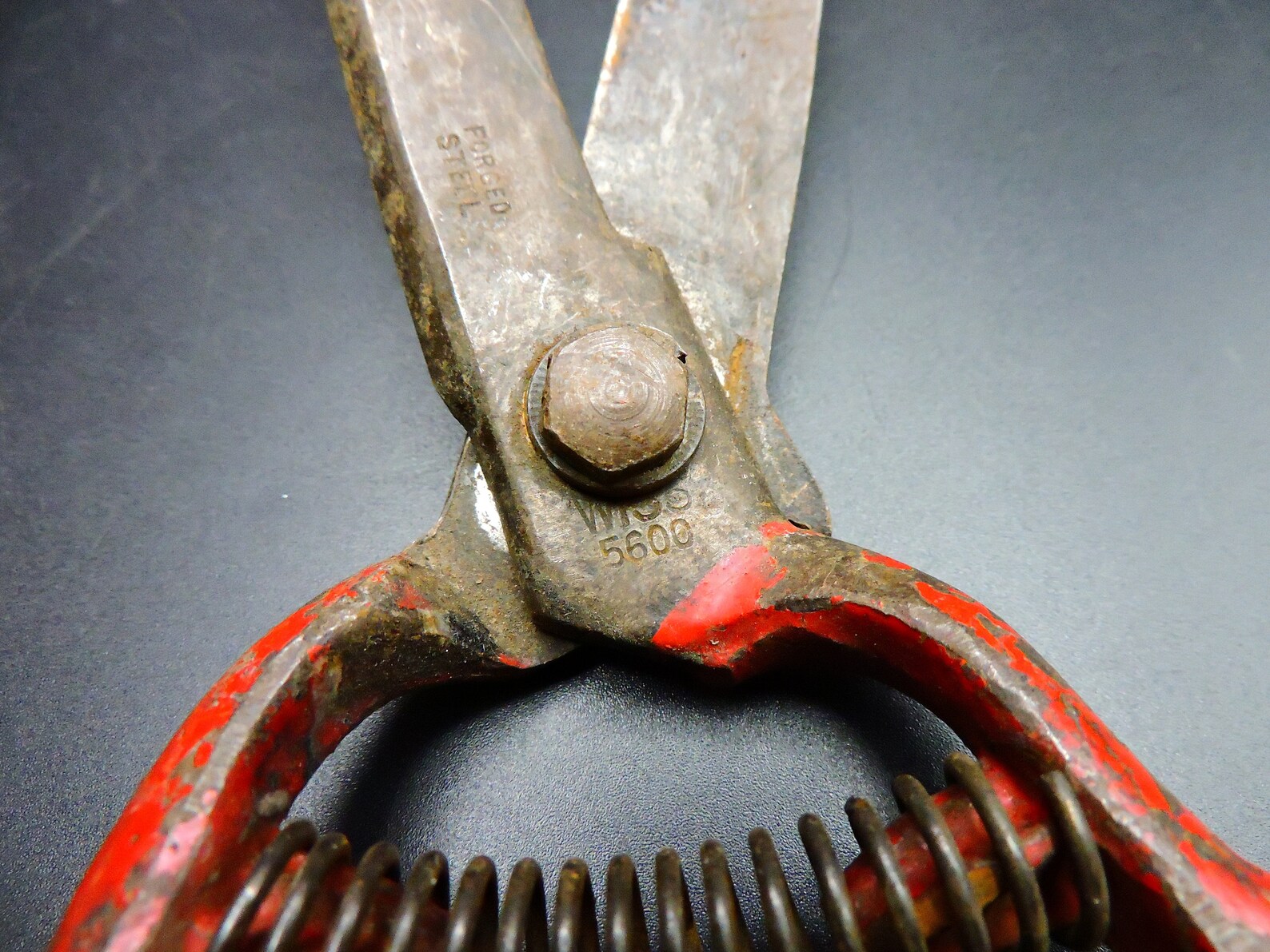 Vintage Red Handled Gardening Shears Old Grass Trimming | Etsy