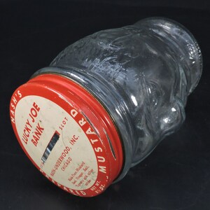 Vintage Glass Bank ~ Glass Figural Bank ~ Old Glass Bank ~ Lucky Joe ...