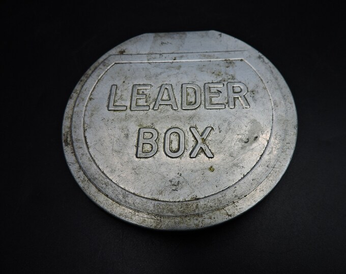 Vintage Fishing Leader Box ~ Old Aluminum Leader Box ~ Trout Leader Box ...