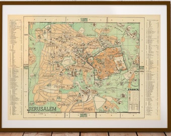 1940s Map of Israel - Etsy