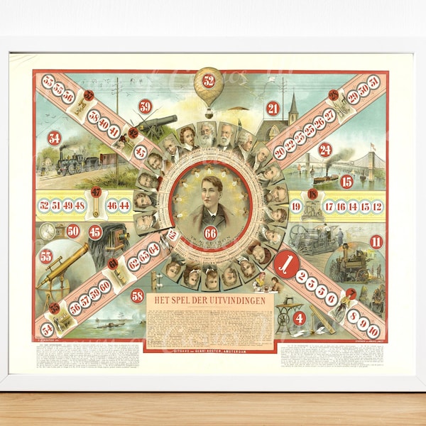 1800s Board Game - Etsy