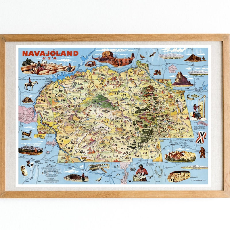 Native American Map - Etsy