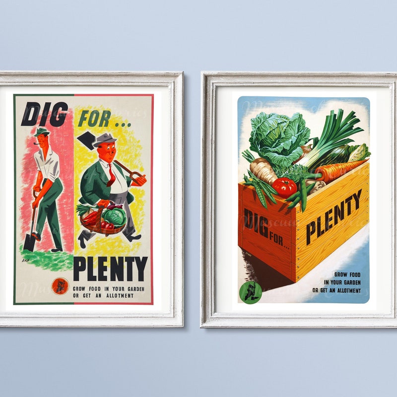 Dig for Victory Poster - Etsy UK