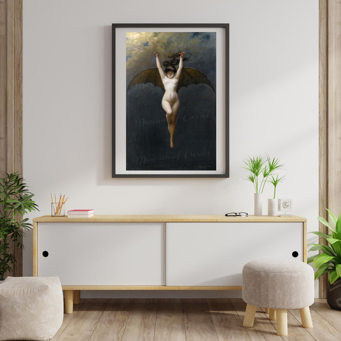 Digital, 1890, the Bat Woman, Albert Joseph Penot, INSTANT DOWNLOAD ...