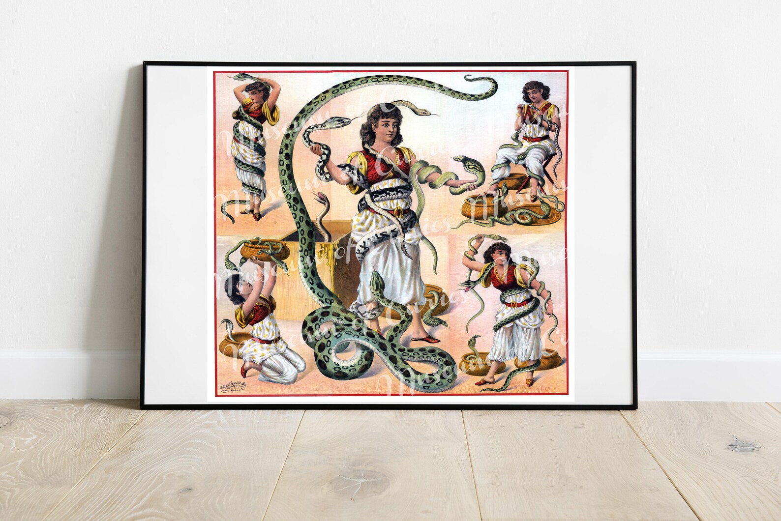 1892 Snake Woman Snake Lady Vintage Circus Poster Snake | Etsy