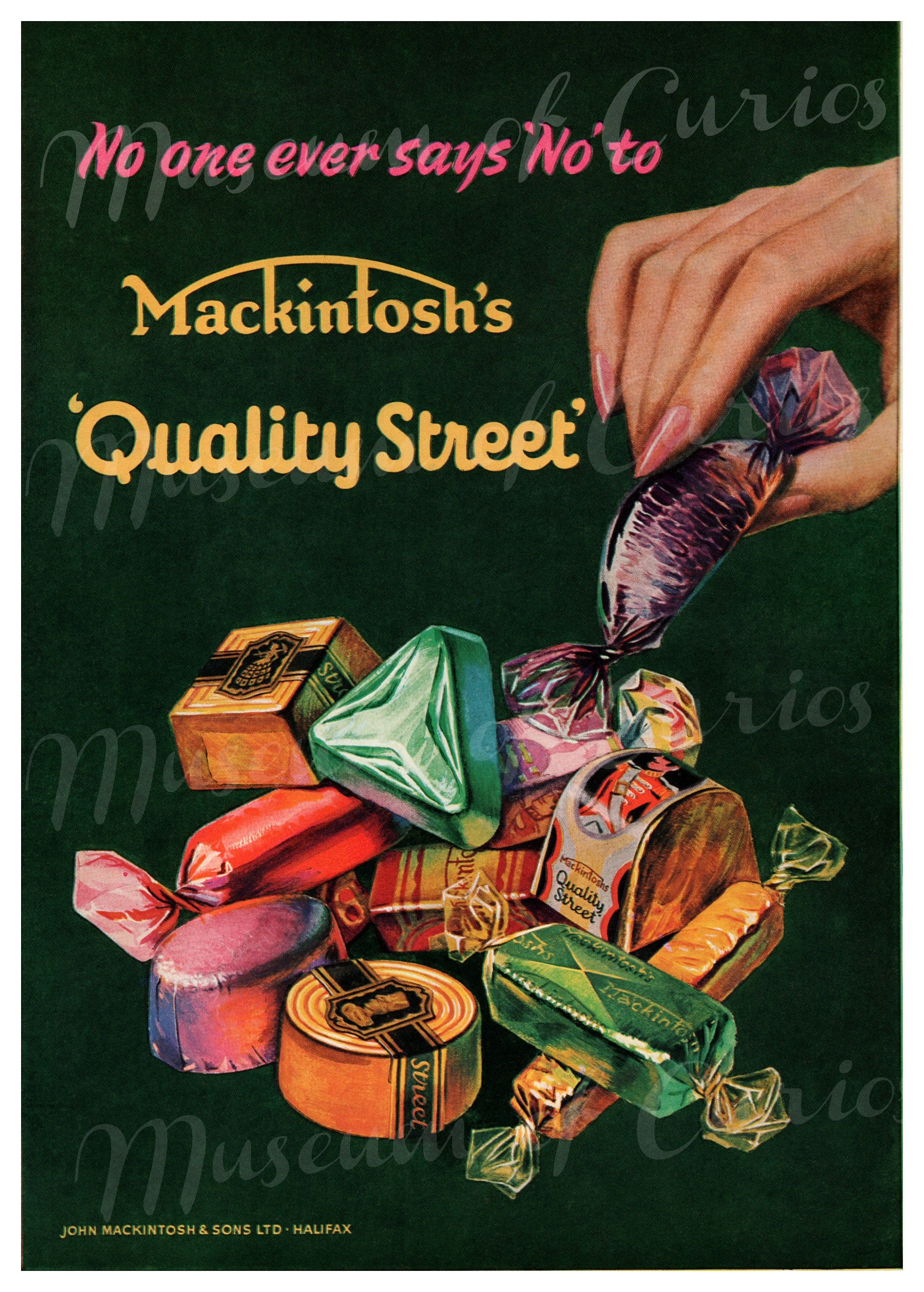 Digital, 1950s, Mackintosh's Quality Street Advertisement, INSTANT ...