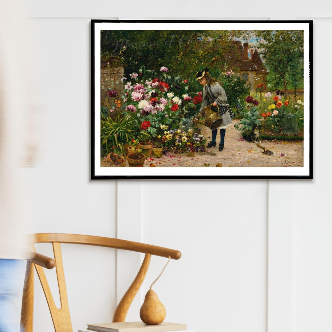 Digital, 1800s, the Little Gardener, Armand Charnay, French Art ...