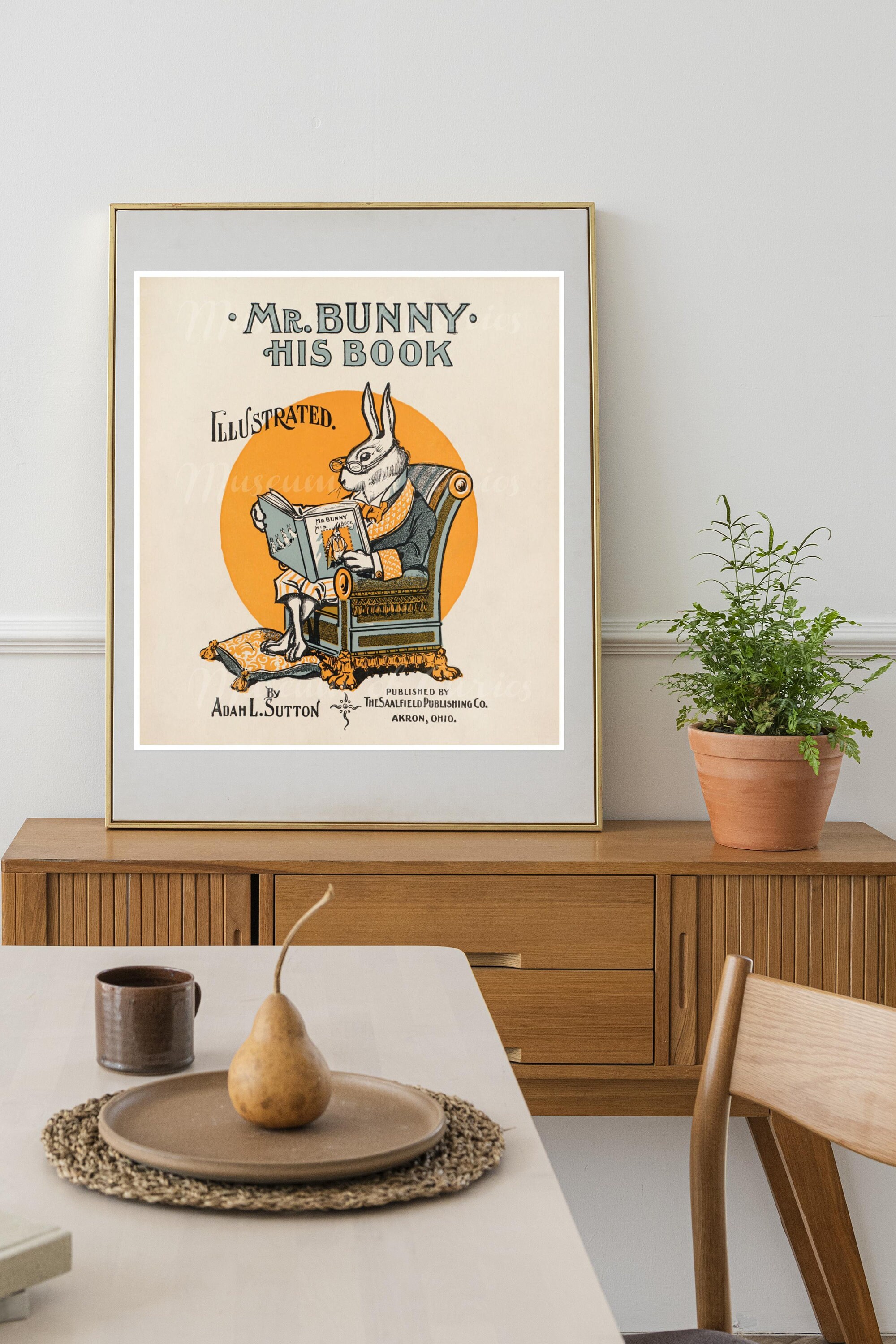 Digital Late 1800s-early 1900s Mr Bunny His Book a Rabbit - Etsy