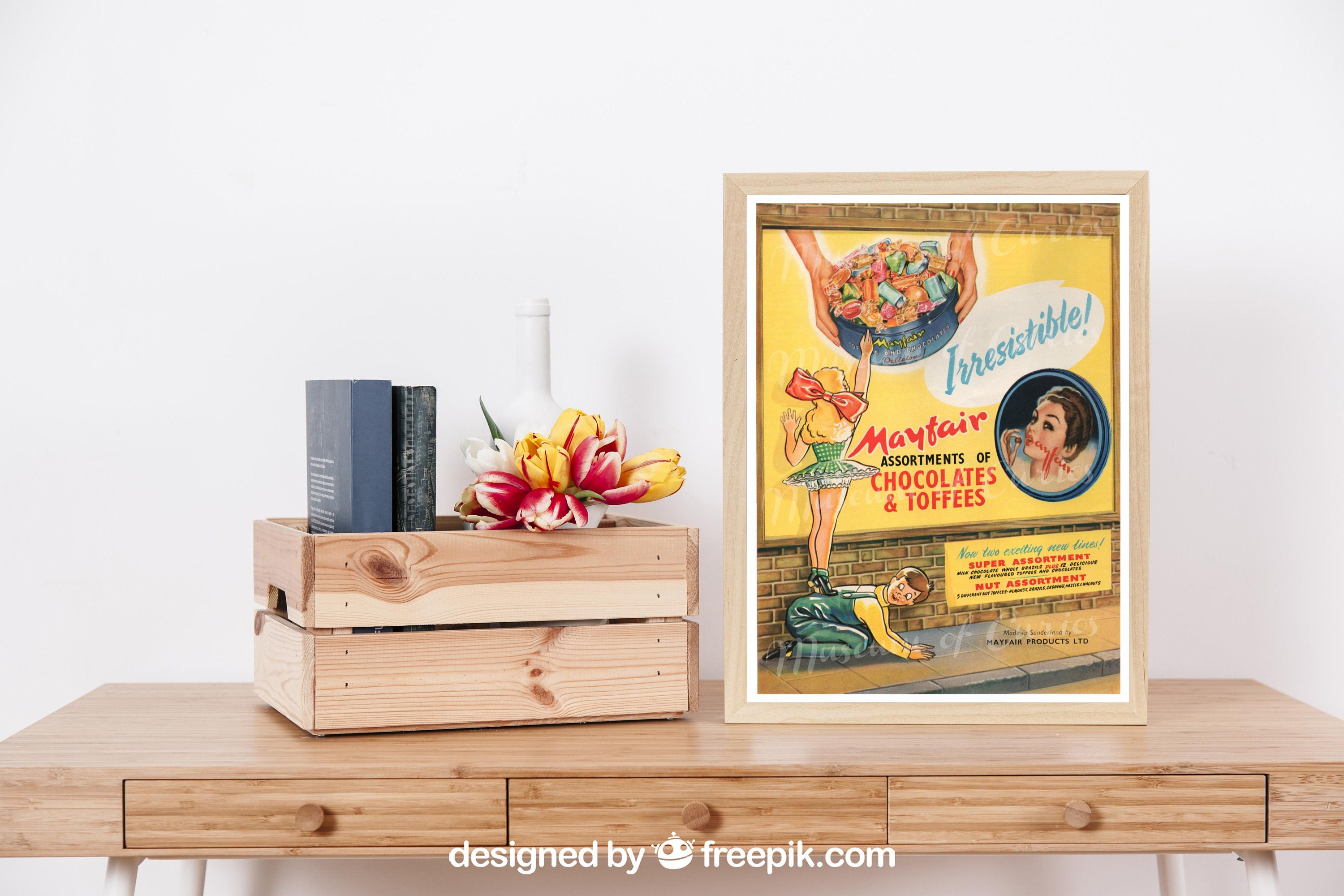 Digital, 1950s, Mayfair Assortment of Chocolates Toffees, Advertisement ...
