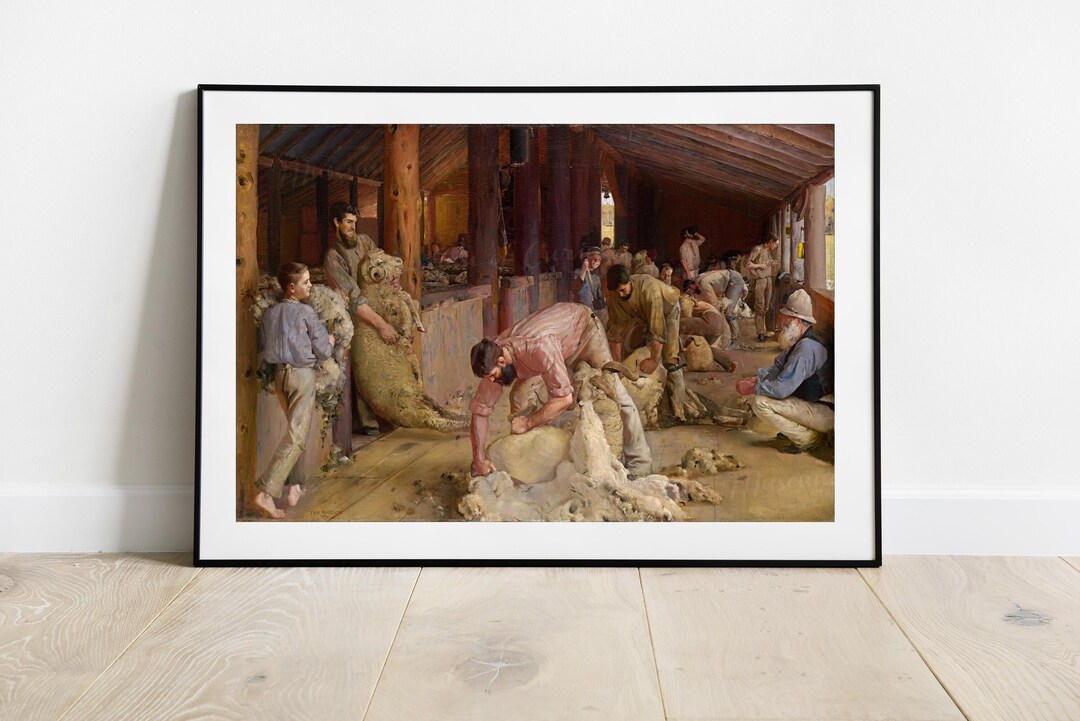 Digital, 1890, 'shearing the Rams', Tom Roberts, Classic Australian ...