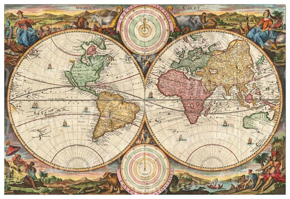 Mapa Del Hemisferio Imprimible Mapas Escolares Mayoreo | MercadoLibre