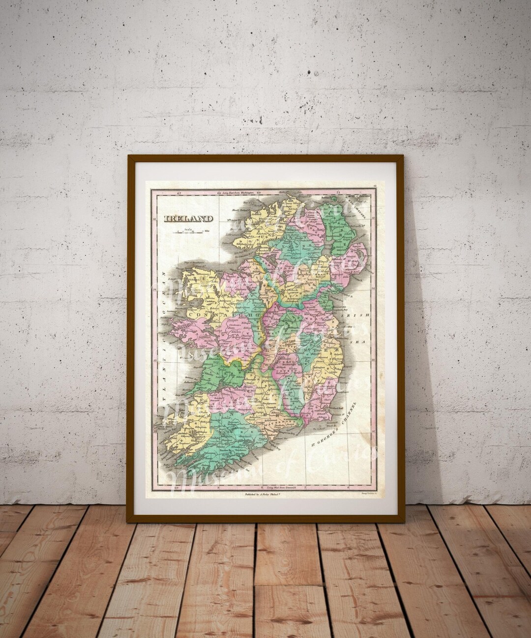 Digital, 1827, Finley Map of Ireland, Digital Download, United Kingdom ...