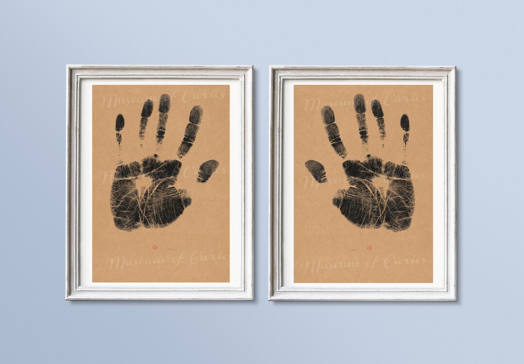 Digital, 1890's, Left Hand & Right Hand Print, INSTANT DOWNLOAD ...