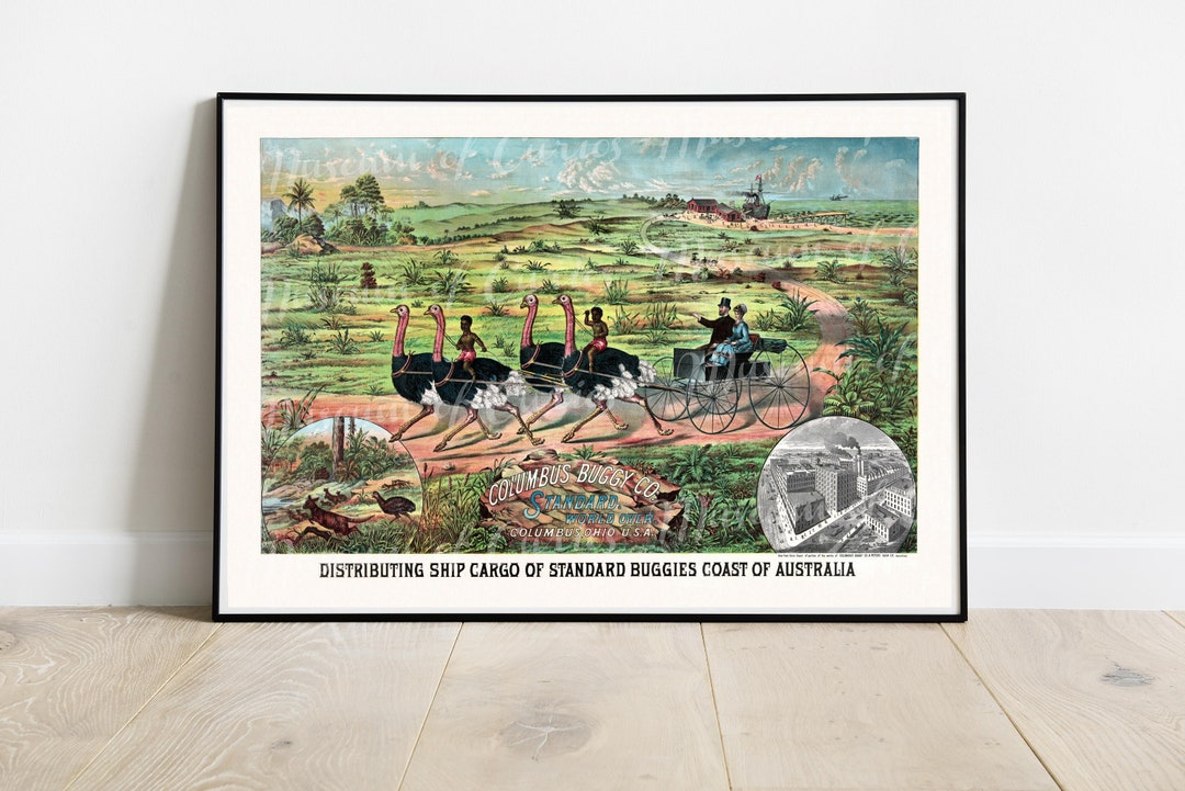 Digital, 1882, Ostrich Wagon, Columbus Buggy Company, Australia ...