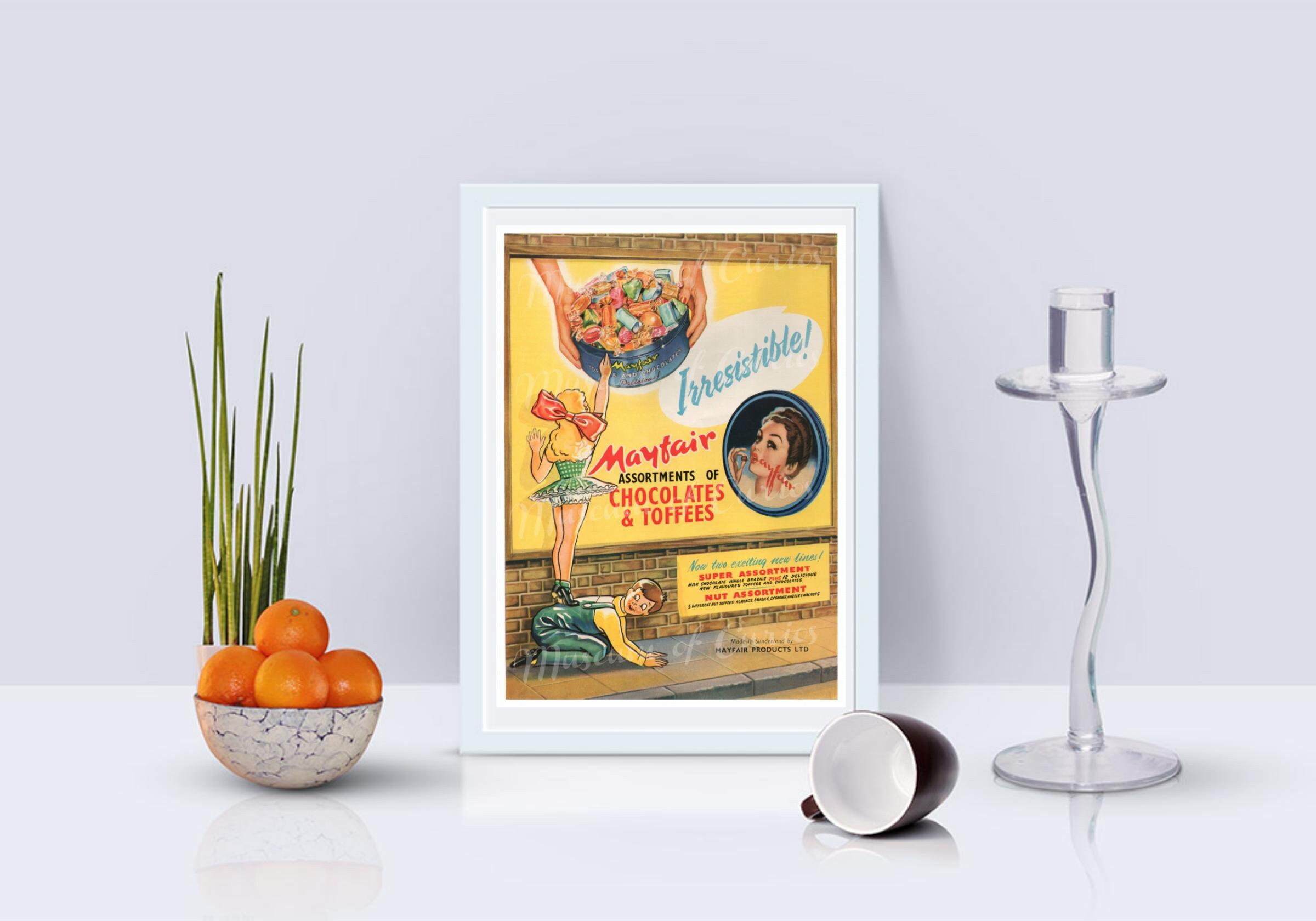 Digital, 1950s, Mayfair Assortment of Chocolates Toffees, Advertisement ...