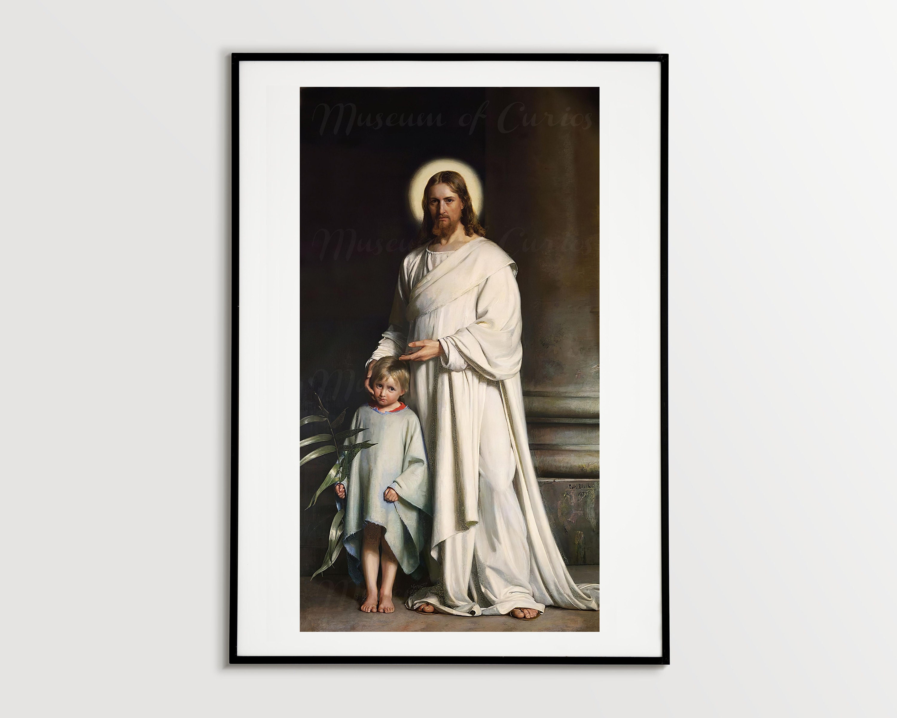 Digital, 1800s, Christ Blessing the Child, Carl Bloch, INSTANT DOWNLOAD ...
