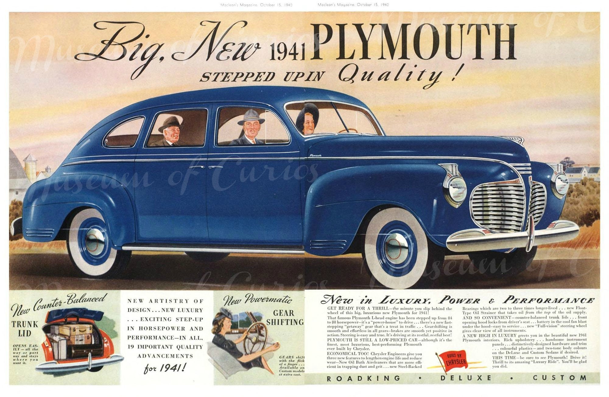 Digital, 1940, Vintage Cars, Printable Advertisements, Chrysler, Dodge ...