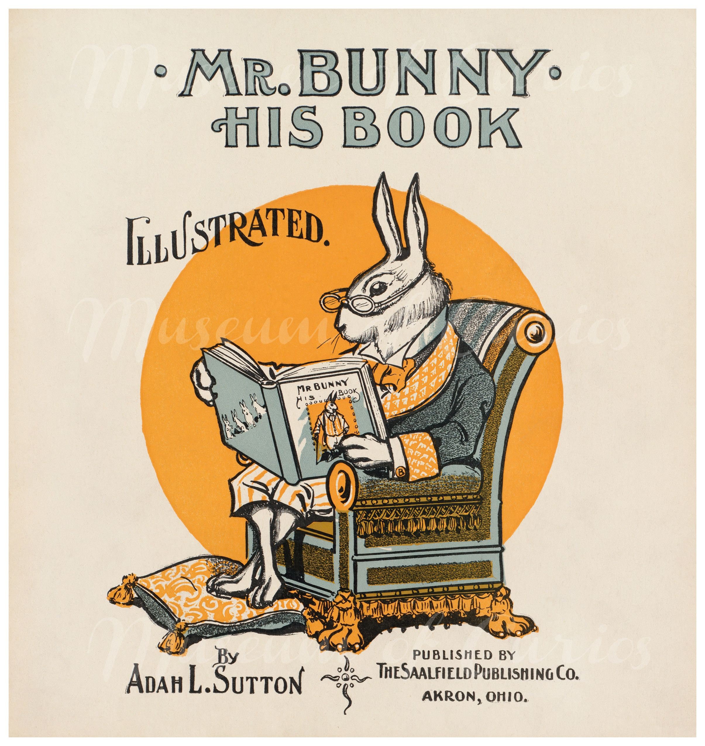 Digital Late 1800s-early 1900s Mr Bunny His Book a Rabbit - Etsy