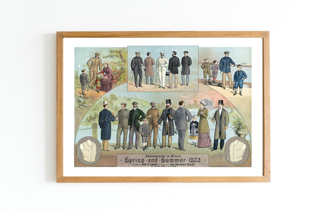 Digital, 1882, the American Tailor, Spring and Summer, Victorian ...