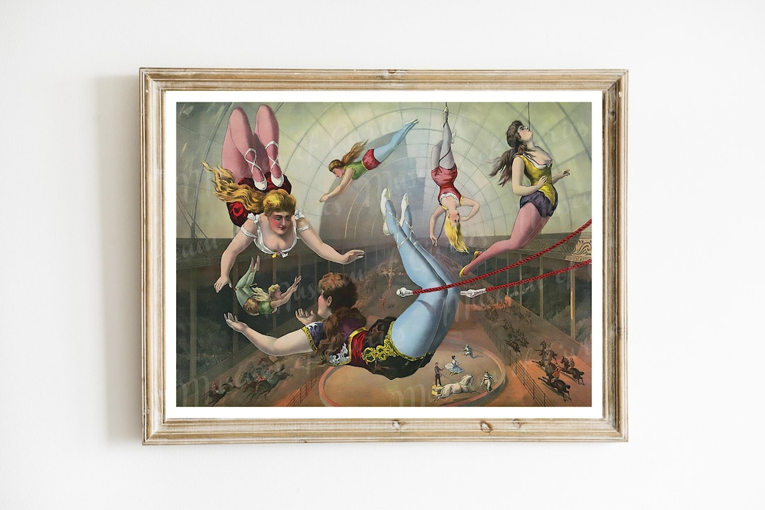 Digital, 1800s, Lady Circus Acrobats, Printable Poster, INSTANT ...