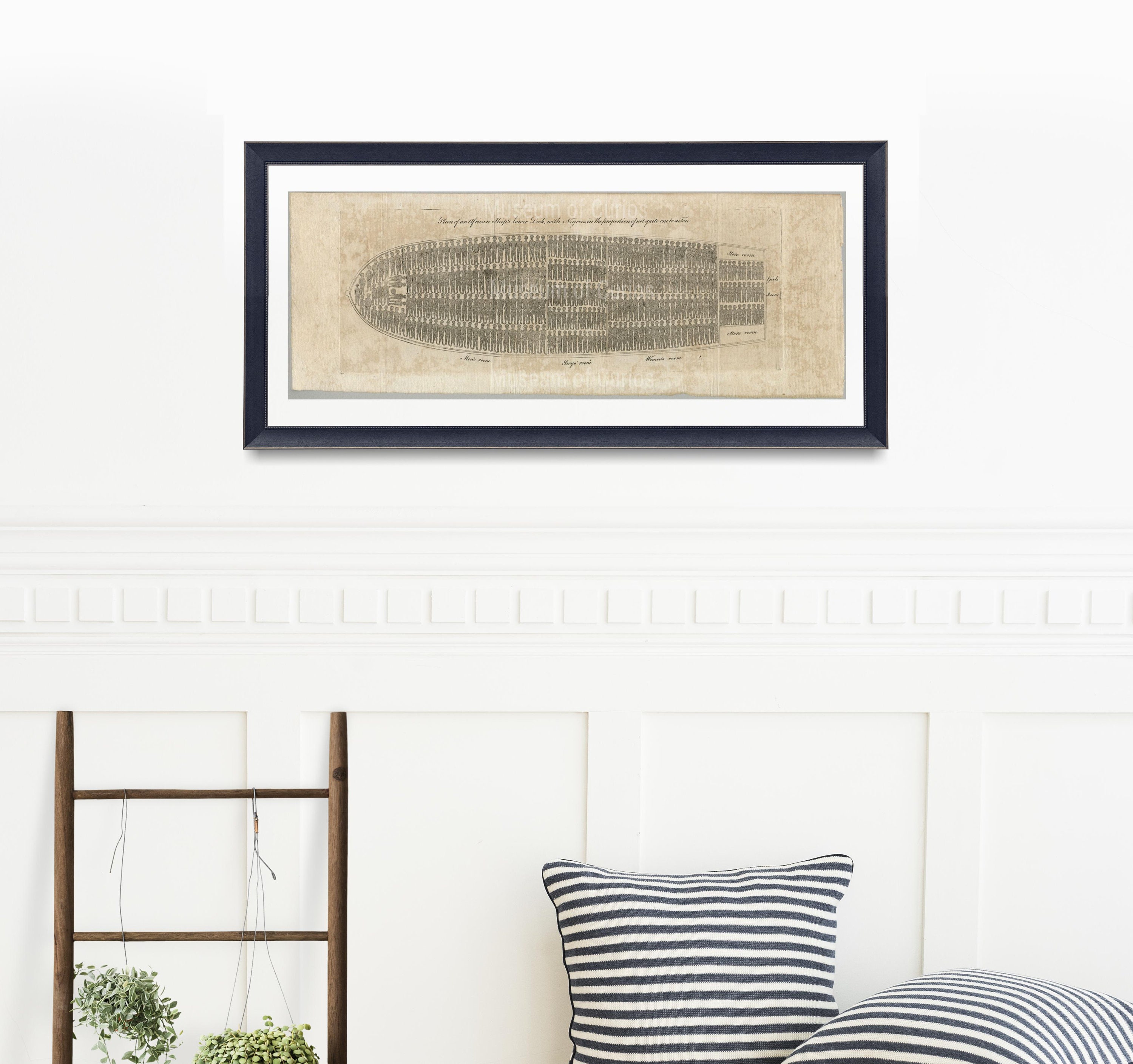 Digital, 1789, Plan of an African Slave Ship's Lower Deck, Ethnographic ...