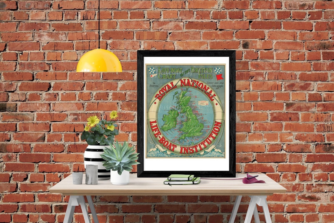 Digital, 1935, Life-boat Chart of the British Isles, Royal National ...