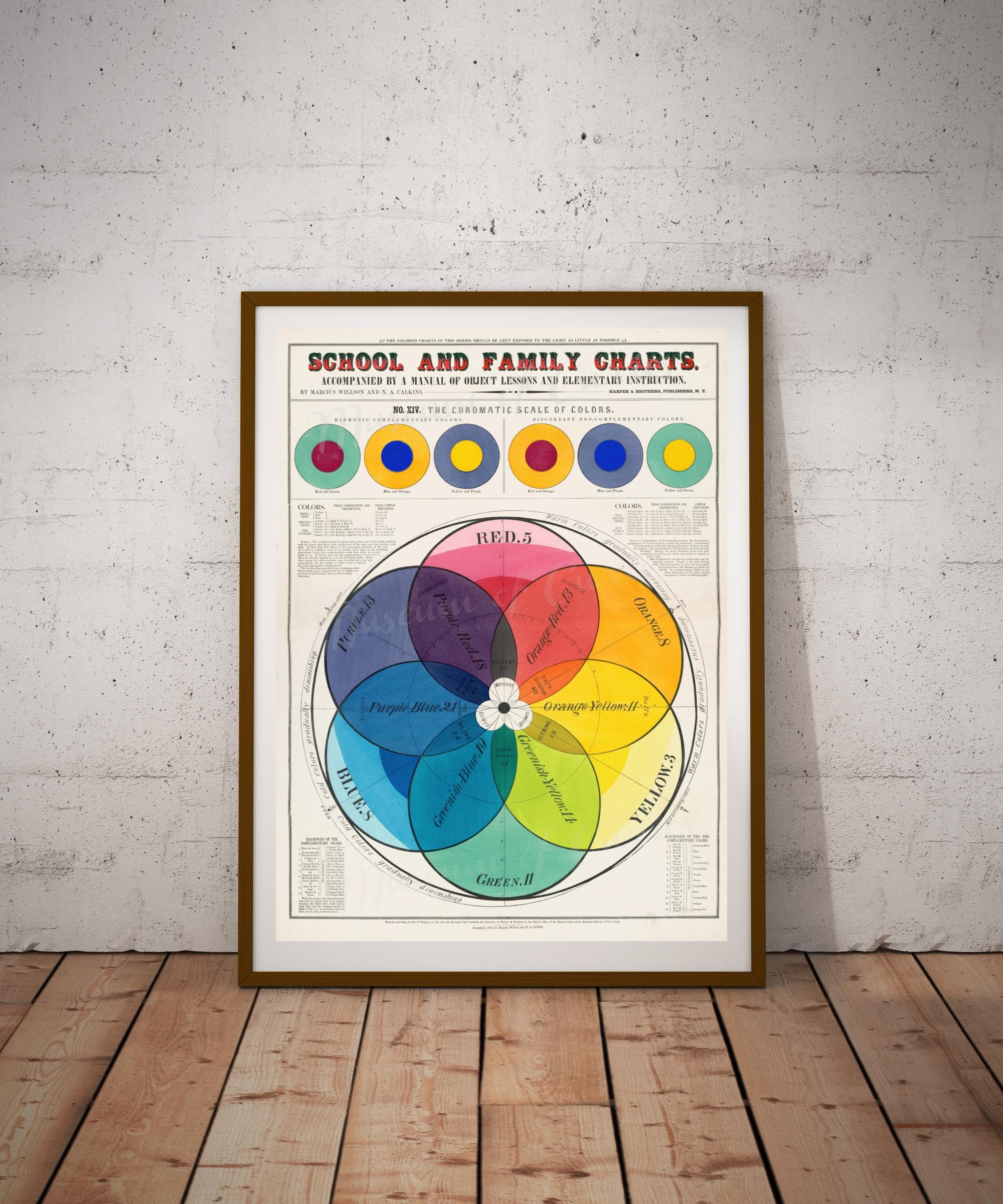 Digital, 1890, School and Family Charts, No. XIV, the Chromatic Scale ...
