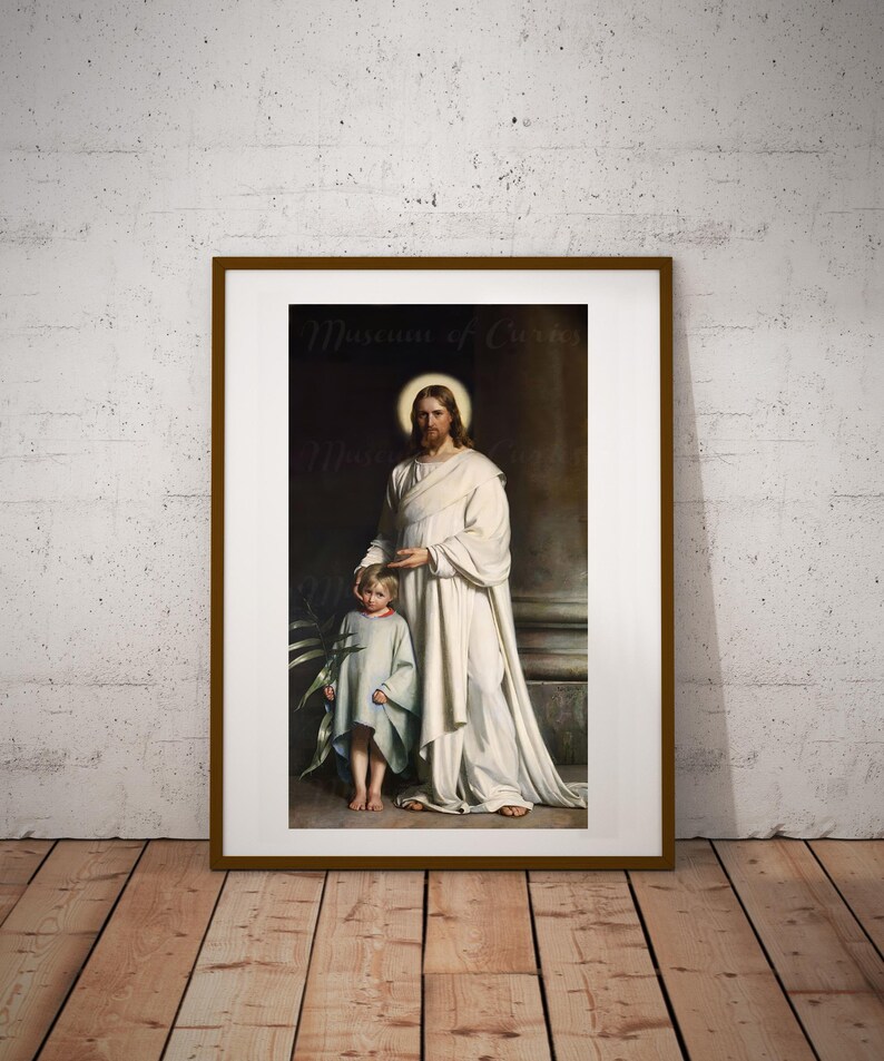 Digital, 1800s, Christ Blessing the Child, Carl Bloch, INSTANT DOWNLOAD ...