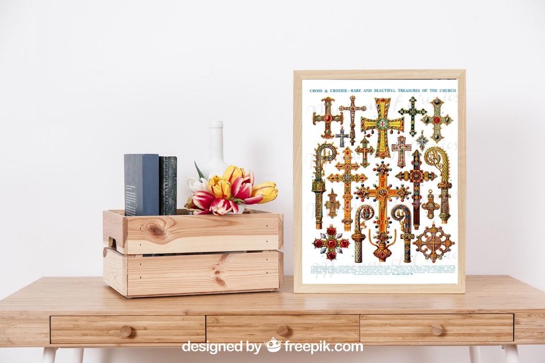 1800s Crosses and Relics Ephemera Collage (digital Download) - Etsy