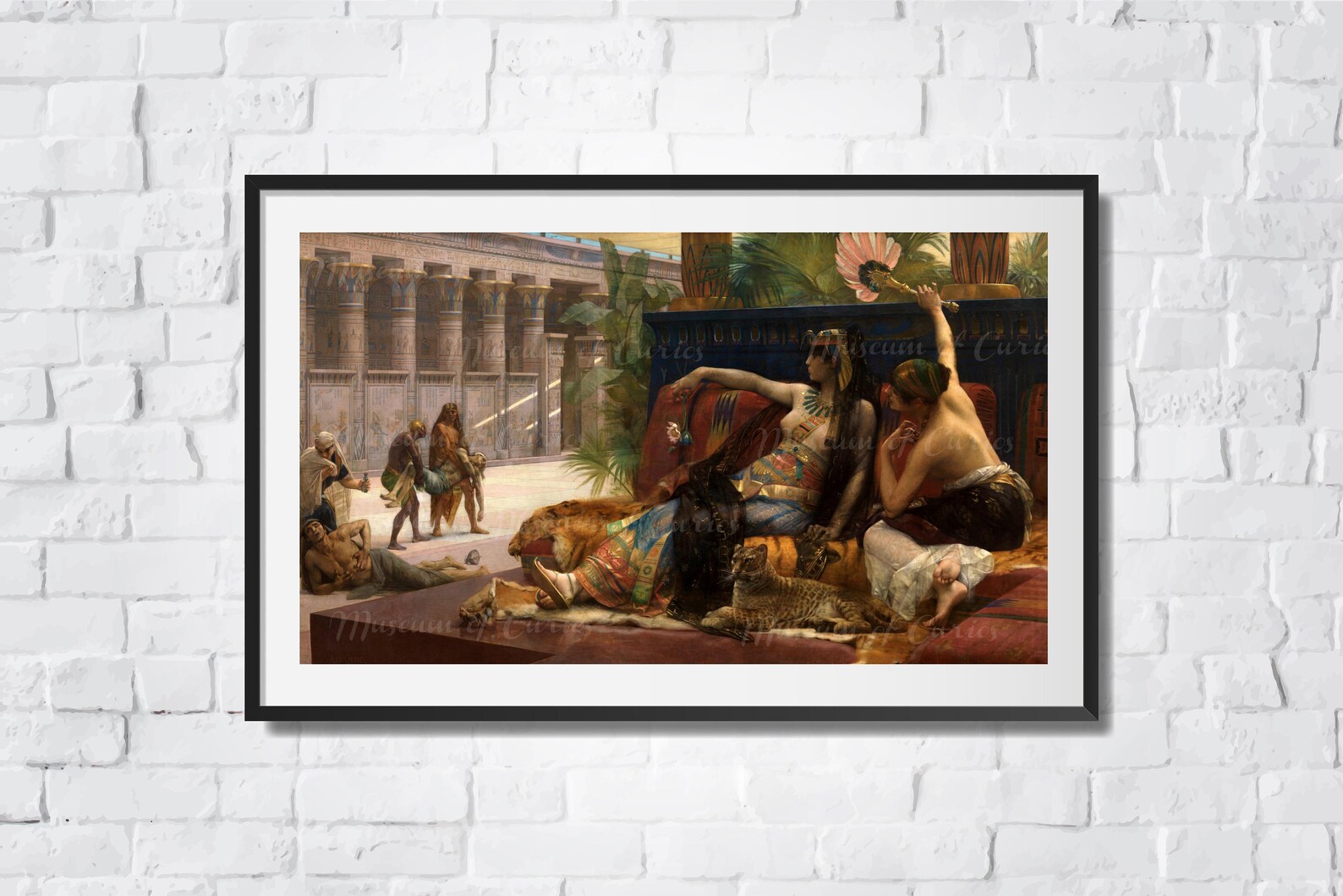 Digital, 1887, Alexandre Cabanel, Cleopatra Testing Poisons on ...