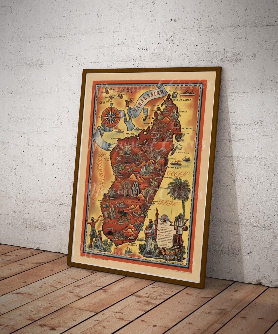 Digital, Map of Madagascar, Africa, FOUR SIZES, Instant Download ...