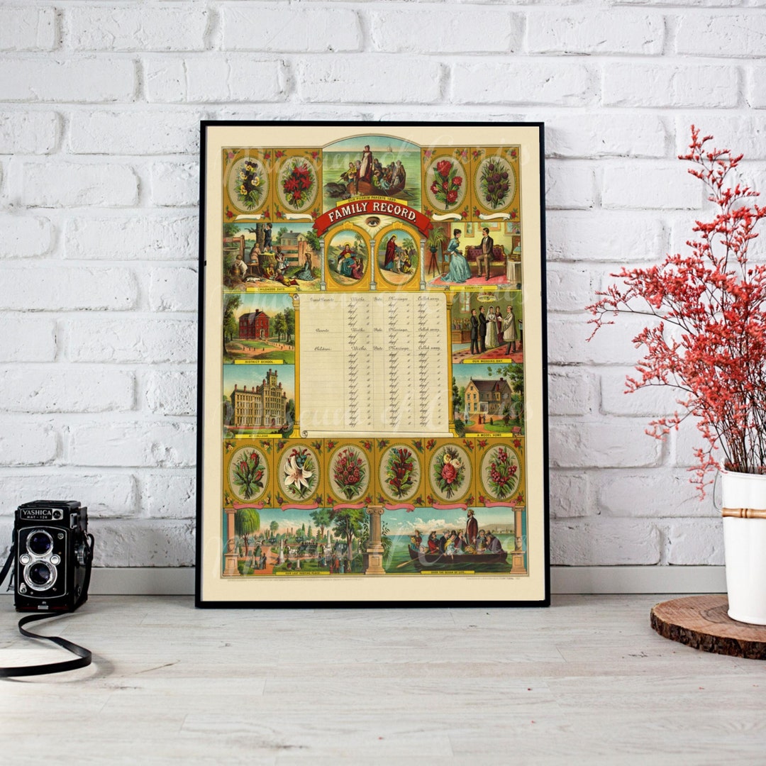 Digital, 1889, Our Pilgrim Parents, Family Record, Genealogy, INSTANT ...