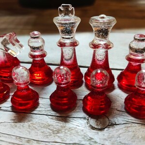 Custom Resin Chess Sets With Board Chess Set With Unique | Etsy