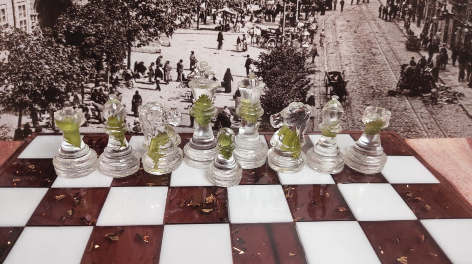 Flower Custom Resin Chess Set With Board Size of King 2.75 | Etsy