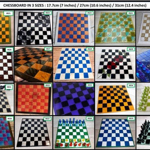 Resin Chess Set | All Colors Available | 45mm King | Small Travel Chess ...