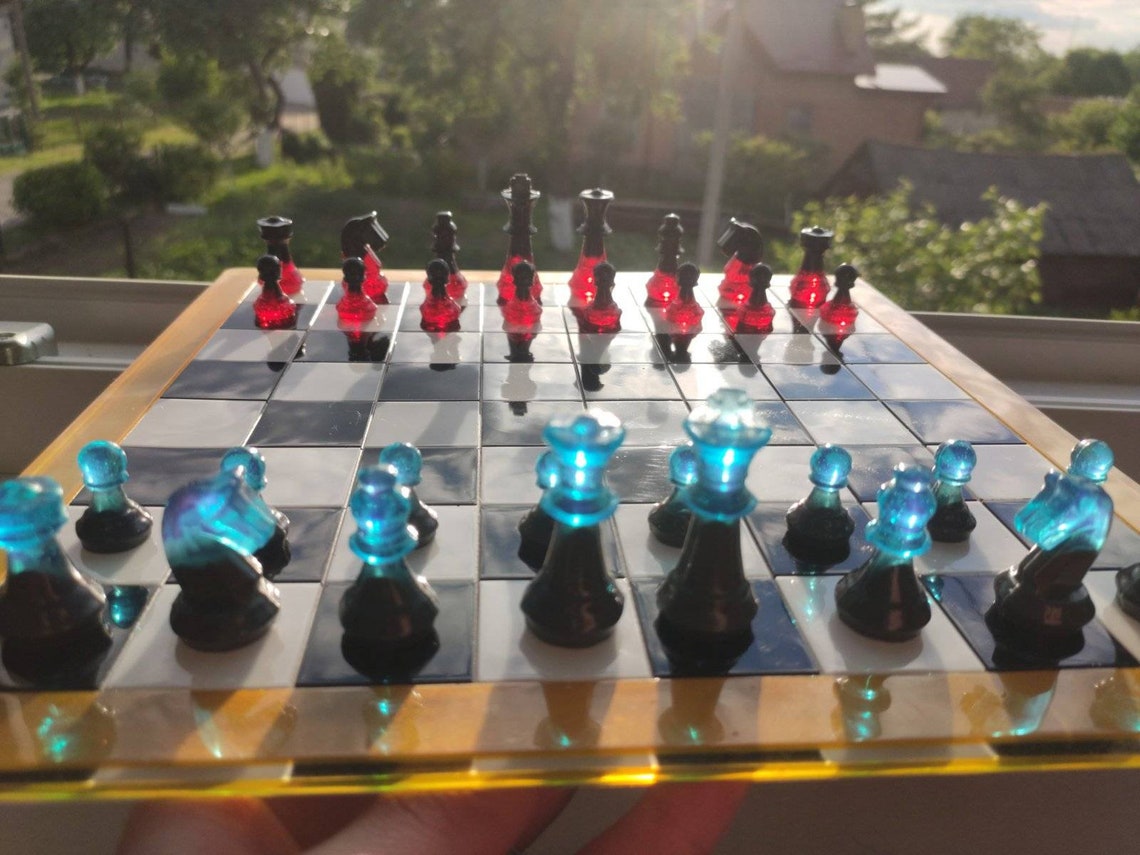 Customized chess set handmade 1.3/4 inches King unique | Etsy