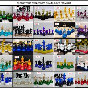 Unique Chess Set With Chess Board | King Size 7cm | Custom Chess Sets ...