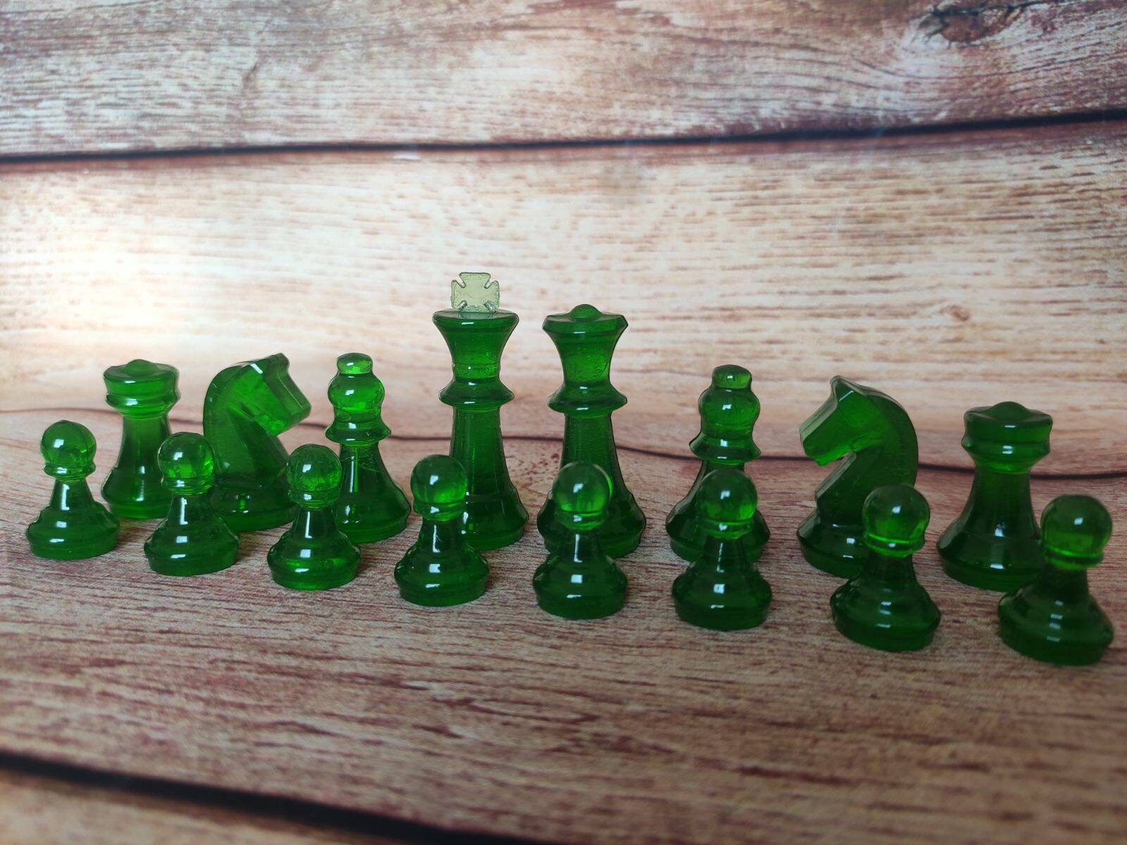 Made to order handmade resin chess pieces Custom chess set | Etsy