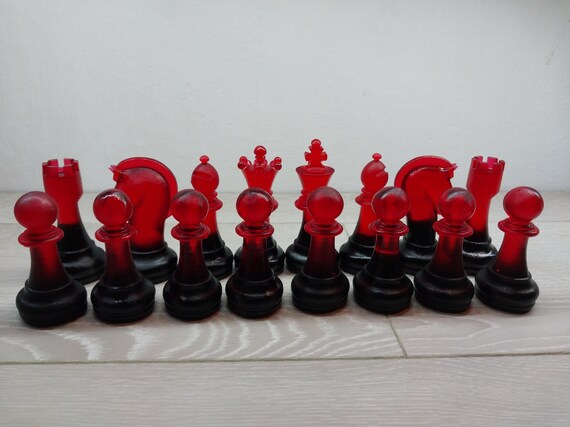 Modern Chess Set 4 Inch Chess Custom Resin Chess Sets - Etsy
