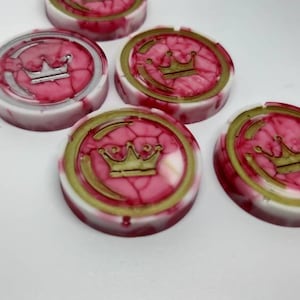 Handmade Checkers Set | Stackable Checkers Pieces (diameter of Draughts ...