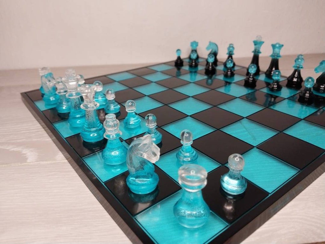 Resin Chess Set | All Colors Available | 45mm King | Small Travel Chess ...