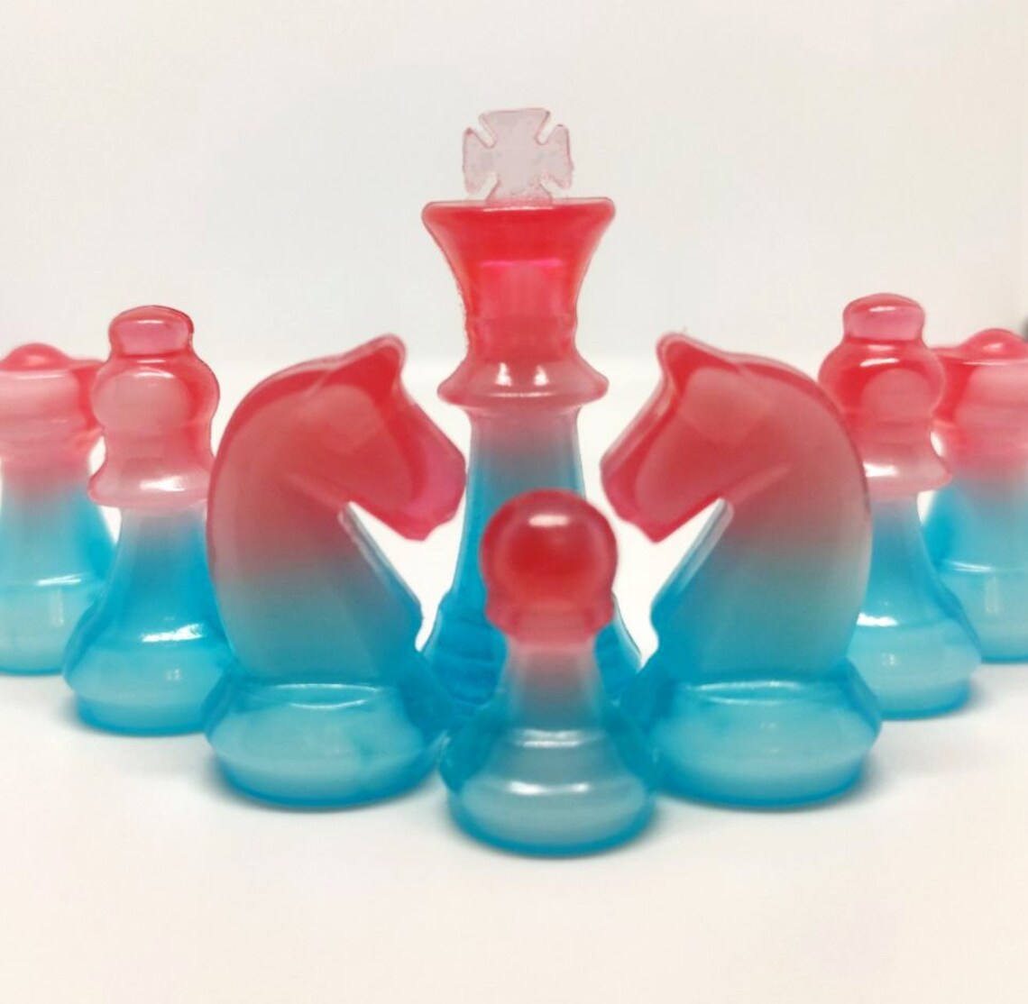 Resin Chess Set Custom Resin Chess Pieces 45mm King Small | Etsy