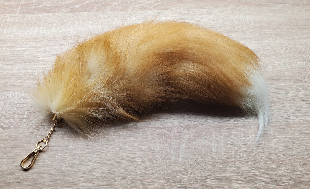 Fox Tail Keyring Genuine Fur Keychain Fox Lover Gift - Etsy