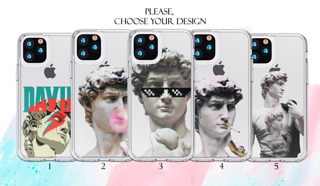 Funda Michelangelo para Galaxy S25 y S24, funda David para iPhone 16 ...