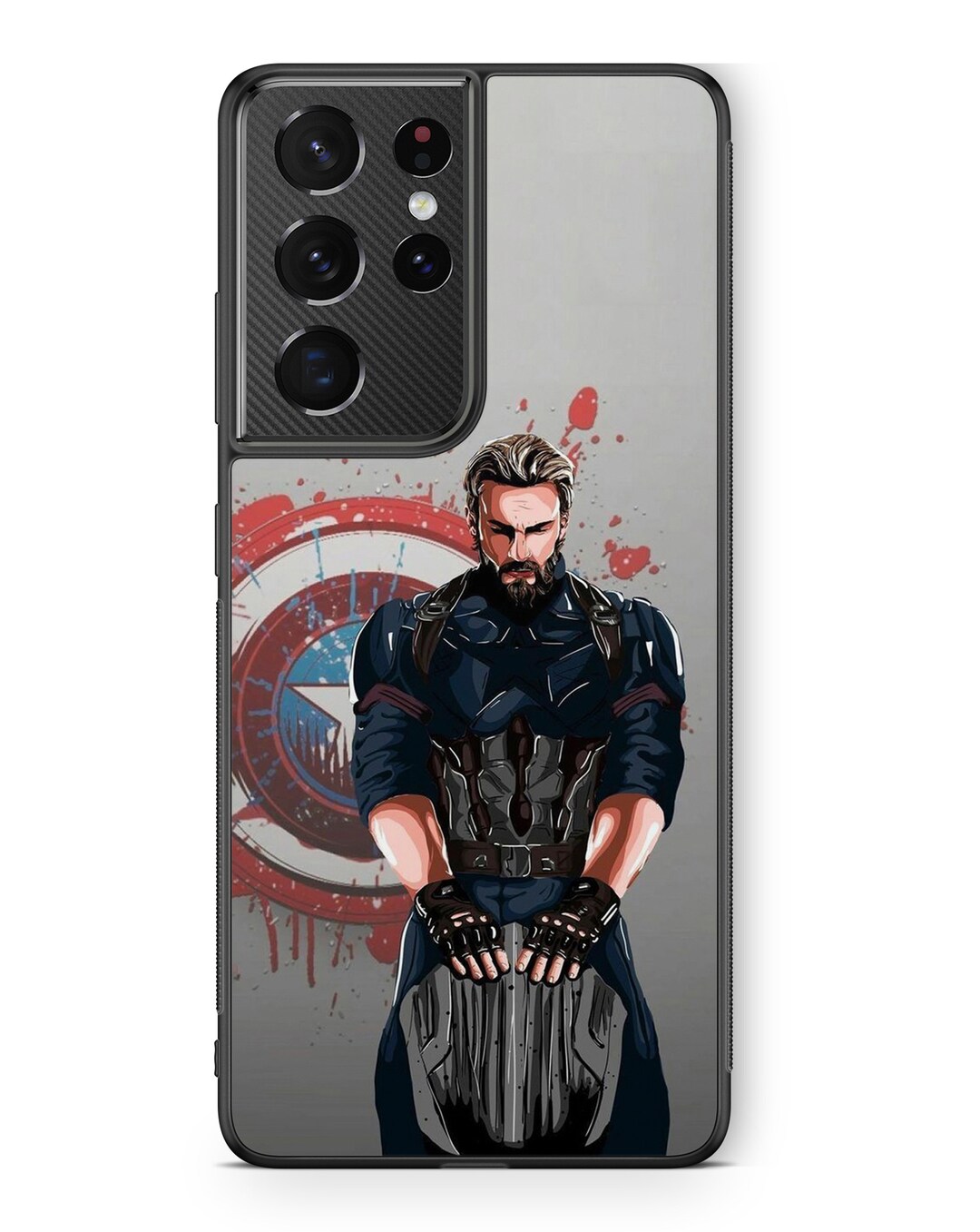 Funda Marvel para Galaxy S25 S24 Ultra Funda Capitán América para ...