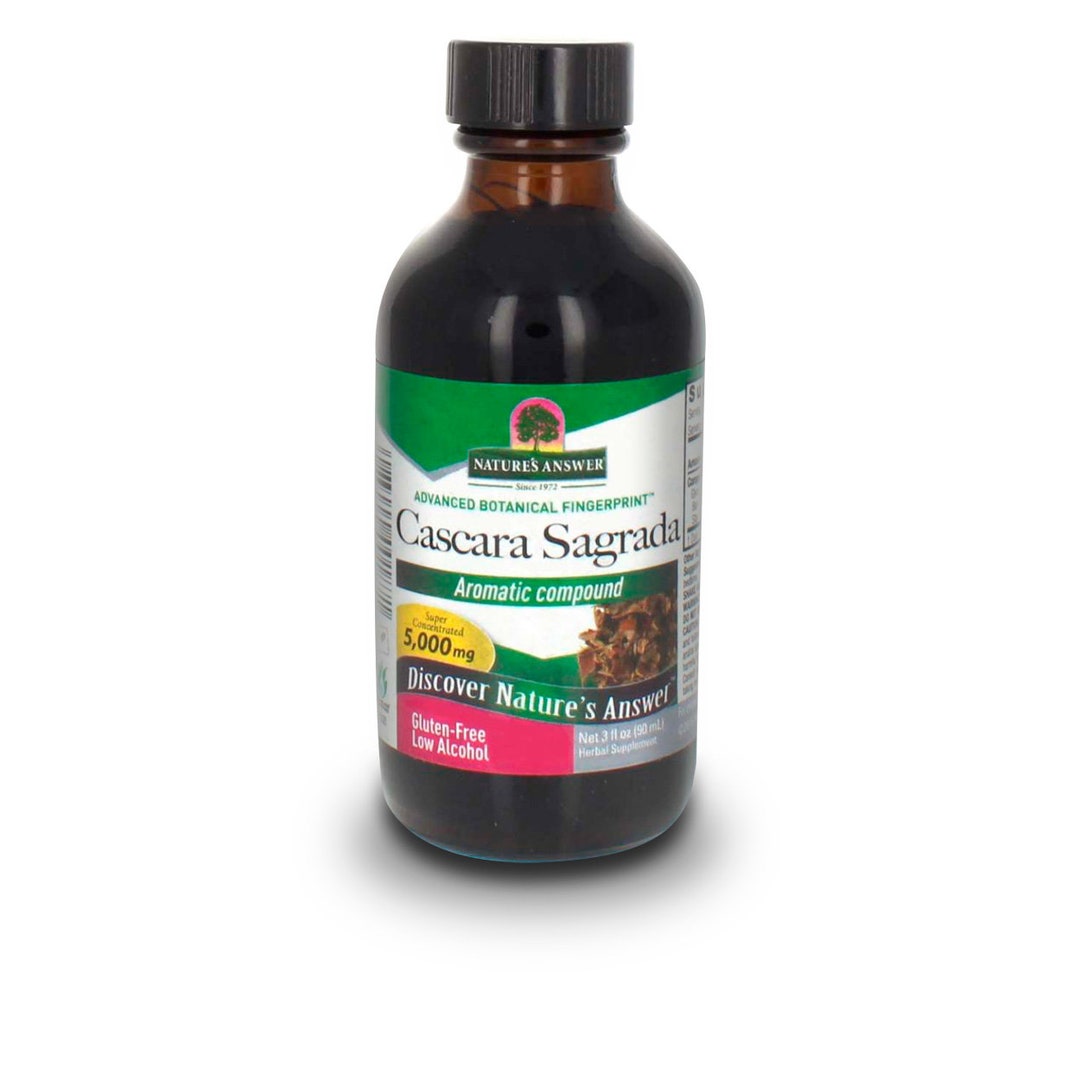 Nature's Answer Low Alcohol Cascara Sagrada 5,000 Mg 3 Oz Herbal ...