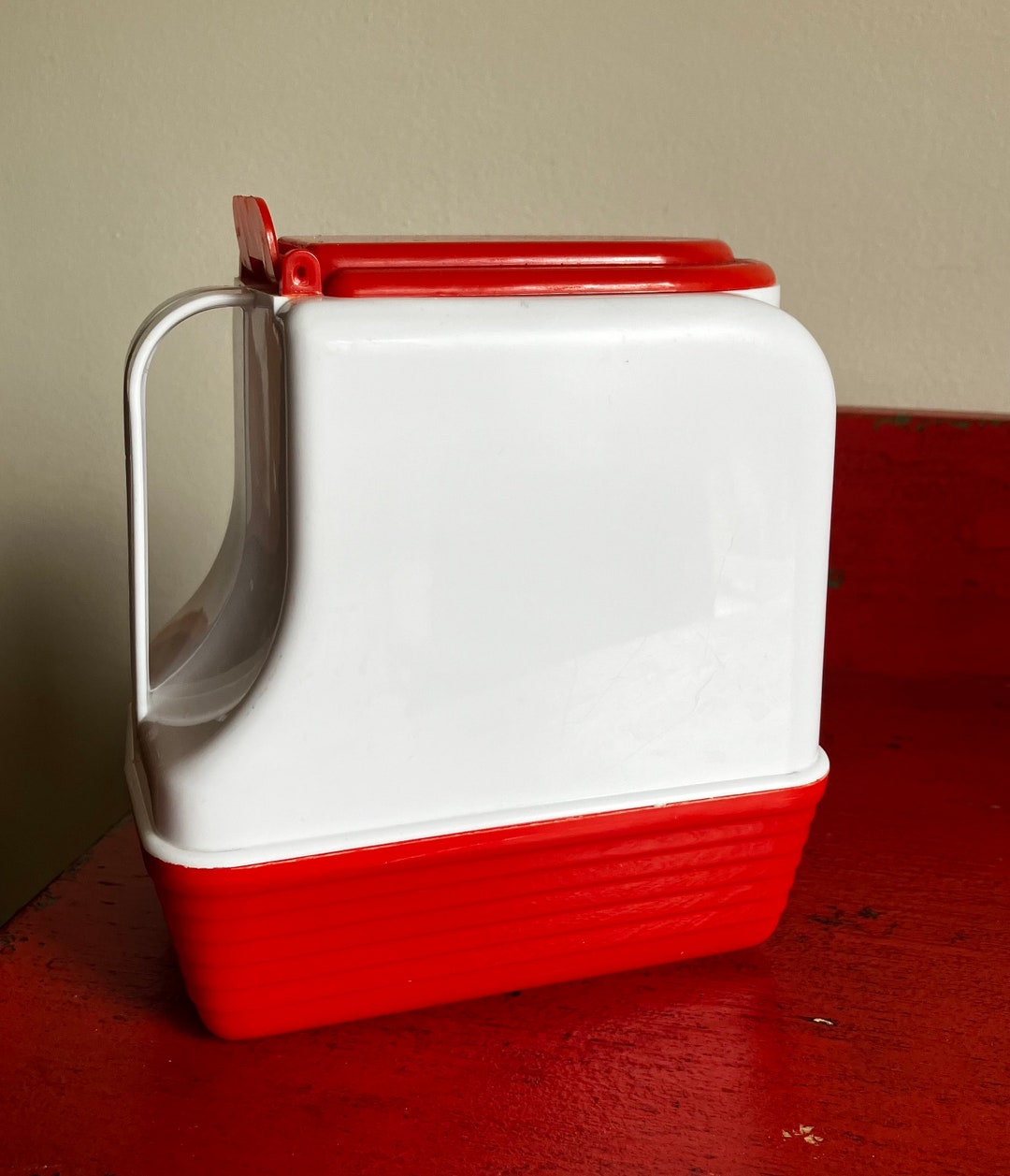 Vintage Lustro Ware Pitcher - Etsy